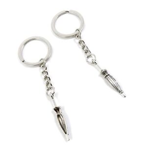 100 pieces keychain keyring door car key chain ring tag charms supplies i3go8s umbrella