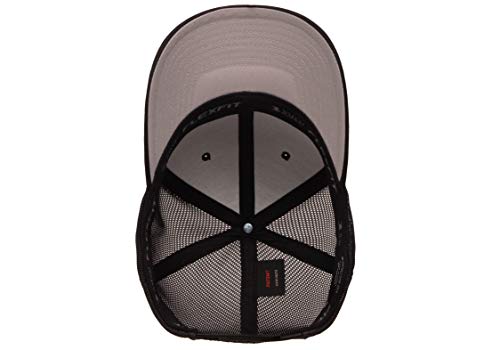 Flexfit Men's 110 Mesh Cap, Black, XX-Large