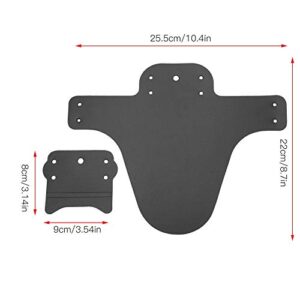 Durable Small Bike Mudguard, Black Plastic Bike, Effective for Mountain Bike Road Bike Mountain Road