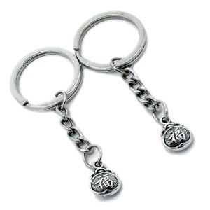 50 pieces keychain keyring door car key chain ring tag charms supplies t4rb0f chinese blessing money bag