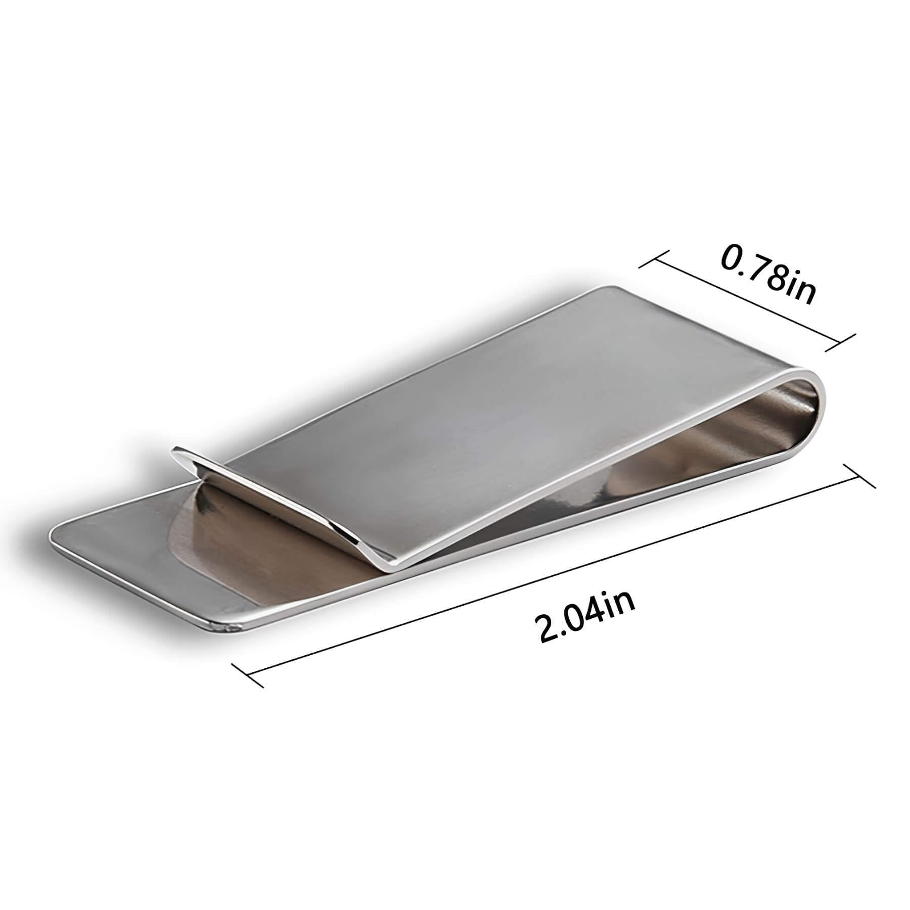 Mvwarj 12-Pack Stainless Steel Money Clip for Men Slim Bulk Money Clip for Cash and Credit Cards Holder Minimalism Front Pocket Wallet Clip (Silver)