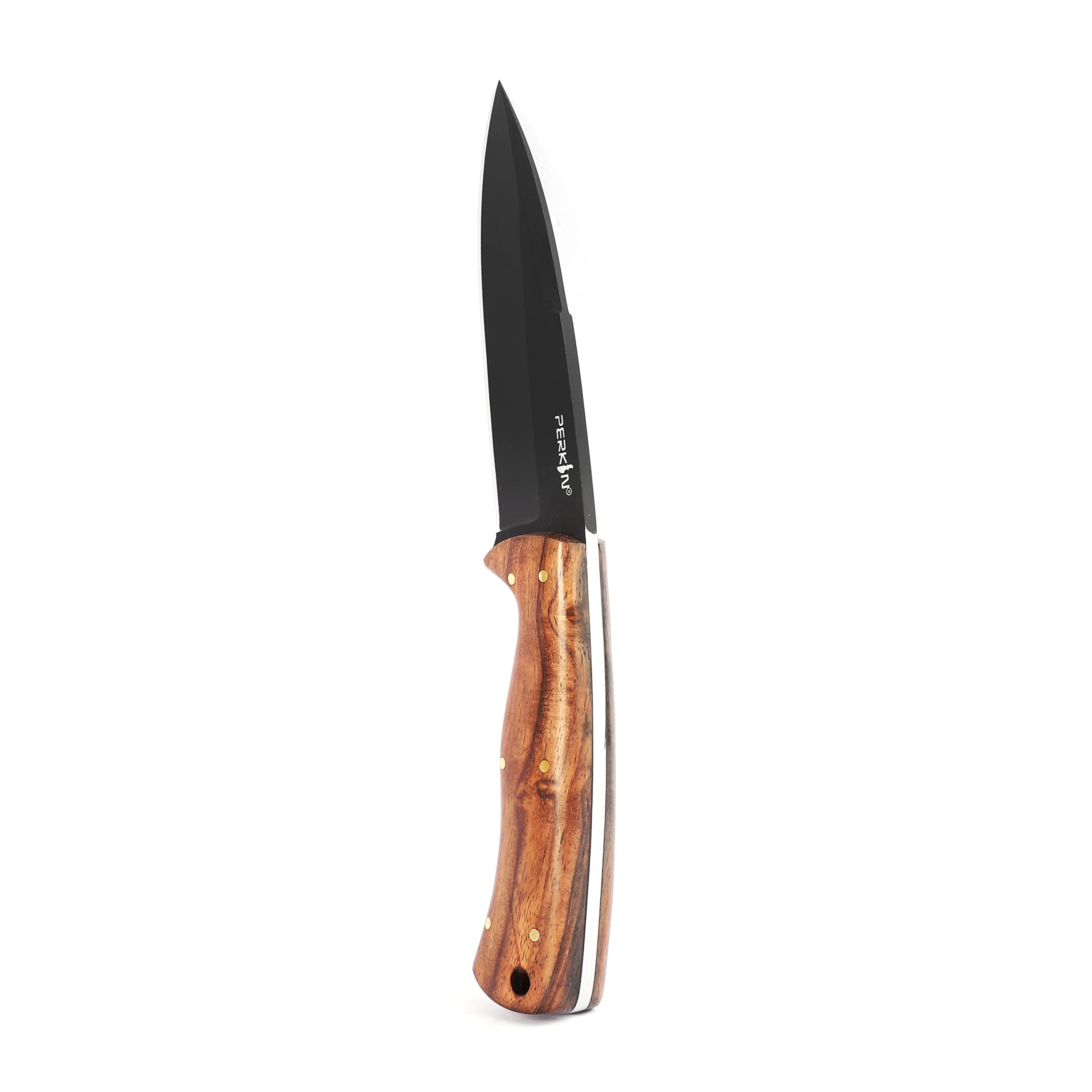 Perkin Hunting Knife With with Leather Sheath Full Tang Fixed Blade Knife Bushcraft Knife - Bush700