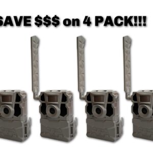 TACTACAM Reveal X Gen 2.0 LTE Cellular Trail Camera AT&T and Verizon, HD Video, HD Photo, Low Glow IR LED Flash (TA-TC-XG2) for Hunting, Security, Surveillance Gen 2 (4) 4 Pack Gen 2.0