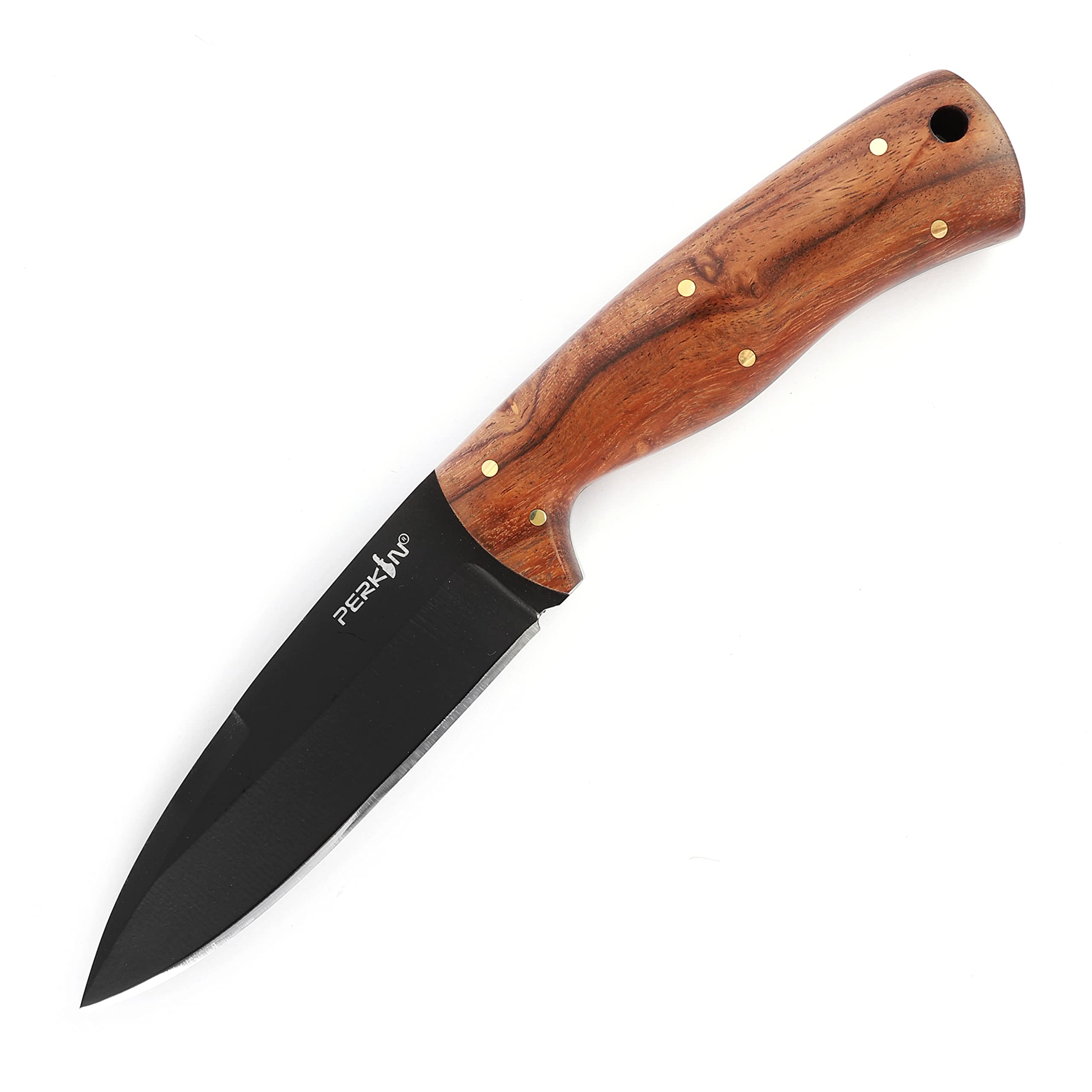 Perkin Hunting Knife With with Leather Sheath Full Tang Fixed Blade Knife Bushcraft Knife - Bush700