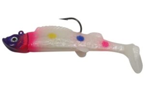 northland tackle mm4-465 mimic minnow shad 1/4 oz, 2.5" purple wonder