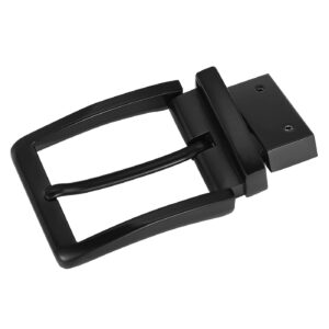 djcaizyy 1 3/8" (35mm) reversible belt buckle replacement belt buckle square buckles black