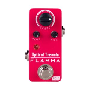 flamma fc16 optical tremolo guitar effects pedal mini portable true bypass