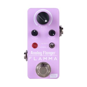 flamma fc15 analog flanger pedal guitar effects pedal true bypass mini portable durable metal shell