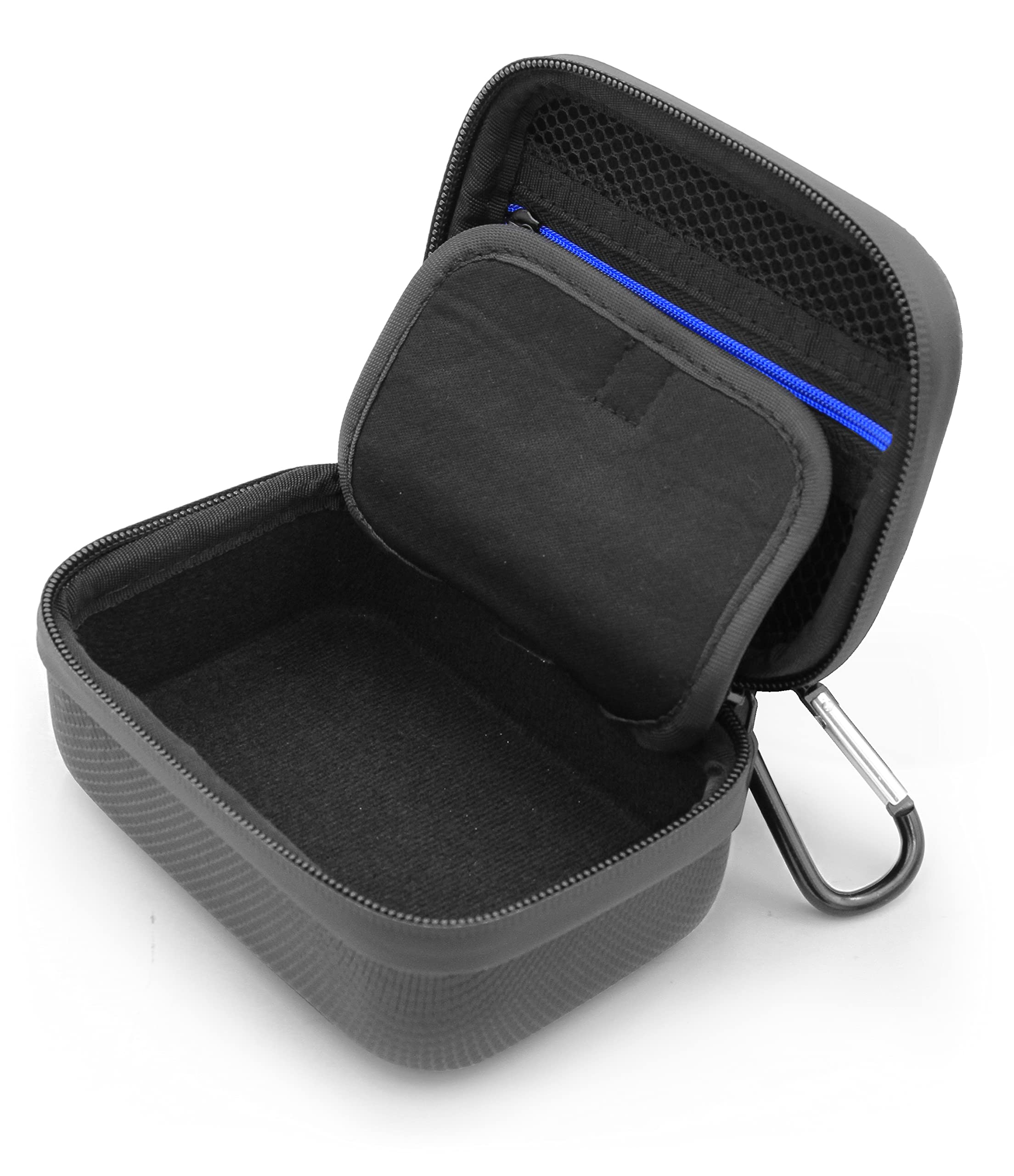 CASEMATIX Travel Case Compatible With DJI Mic 2 Wireless Microphone Kit or Original - Compact Lavalier Microphone Protection to Carry Lav Mic in Charging Case and Small Accessories