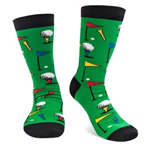 Lavley Par Tee Golf Socks - Funny Gift for Golfers - Unisex One Size for Men and Women