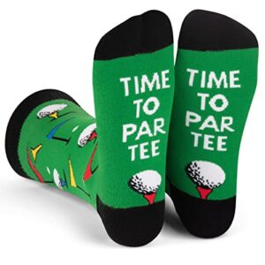 lavley par tee golf socks - funny gift for golfers - unisex one size for men and women