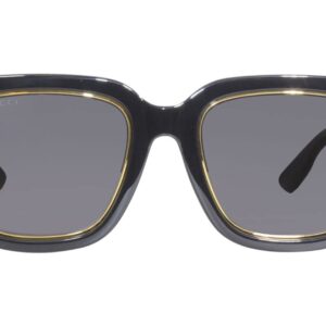 Gucci Script Sunglasses, Black Black Grey, One Size