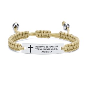 confirmation christian gifts for women - jesus bracelets gifts birthday graduation christian easter gifts for daughter son teens inspirational rope religious jewelry with bible verse