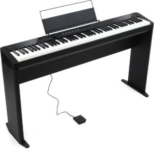 casio privia px-s1100 88-key digital piano - black with cs68 stand