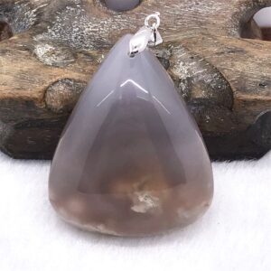 Natural Cherry Agate Pendant Jewelry For Women Men 47x38x13mm Beads Lucky Crystal Stone Sliver Gemstone AAAAA