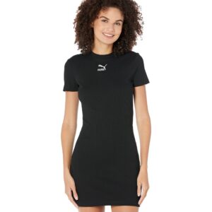 PUMA Classics Ribbed Tee Dress Puma Black SM