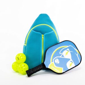 Pickleball Paddle by Swinton Pickleball with Durable Graphite Face and Premium Plush Grip (Blue)