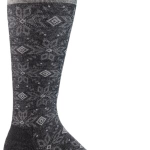 Sockwell Women's Winterland Moderate Graduated Compression Sock, Charcoal - M/L