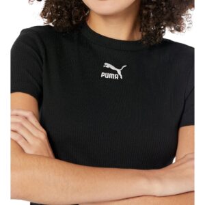 PUMA Classics Ribbed Tee Dress Puma Black SM