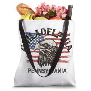 Retro Eagle USA Flag Pennsylvania - Vintage Philadelphia Tote Bag