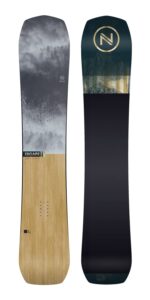 nidecker escape men's snowboard clear wood 159w