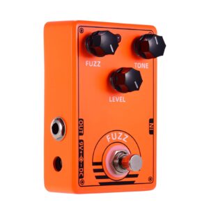 penchen d-2 fuzz guitar effect pedal with true bypass for electric guitar orange