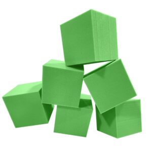 envirolite 6" bulk foam cubes full pallet of premium quality foam cubes for foam pits | for bmx pits, trampoline parks, ninja gyms, gymnastics & skatepark foam pits | 960 foam cubes, lime green