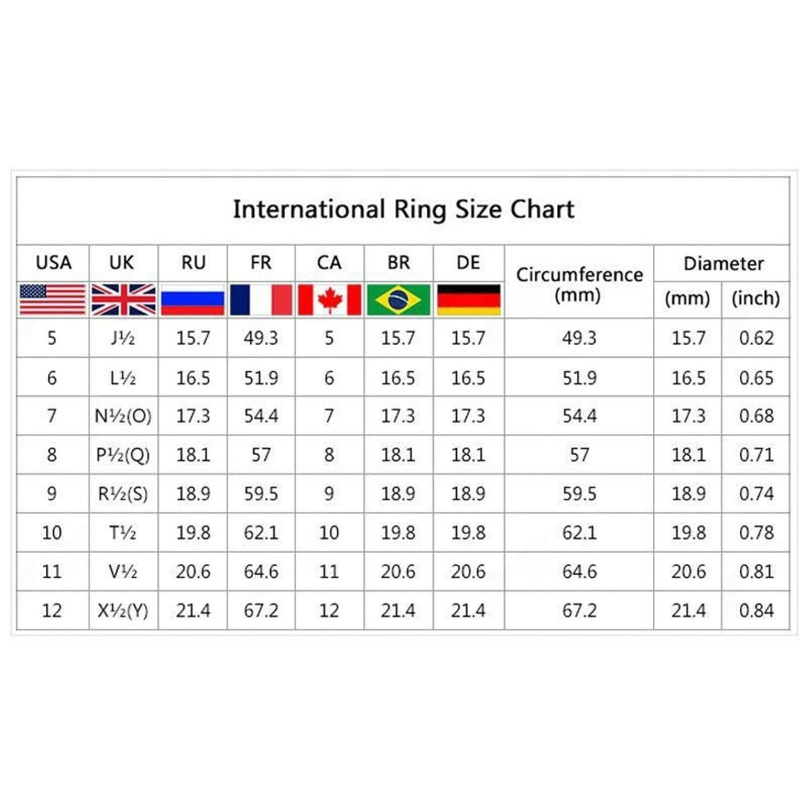 Cushion Cut Simulated Diamond Ring for Women Zircon Ring Engagement Wedding Band CZ (Silver, 10)