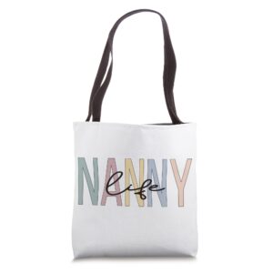 nanny life nanny grandma boho nanny grandmother tote bag