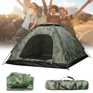 generic outdoor camping dome tent, 3-4 person waterproof family tent with rainfly, lightweight and suitable for backpacking, hiking, traveling