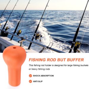 Popidome Fishing Rod Butt Cushion Cap,Fishing Belt Rod Cover,Fishing Pole Holder Belly Top Fishing Pole Support for Fishing Rods