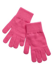 gap womens basic glove neon pink rose onesize