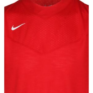 Nike Men's Top Player UV Training Short Sleeve Shirt (Red, Small)