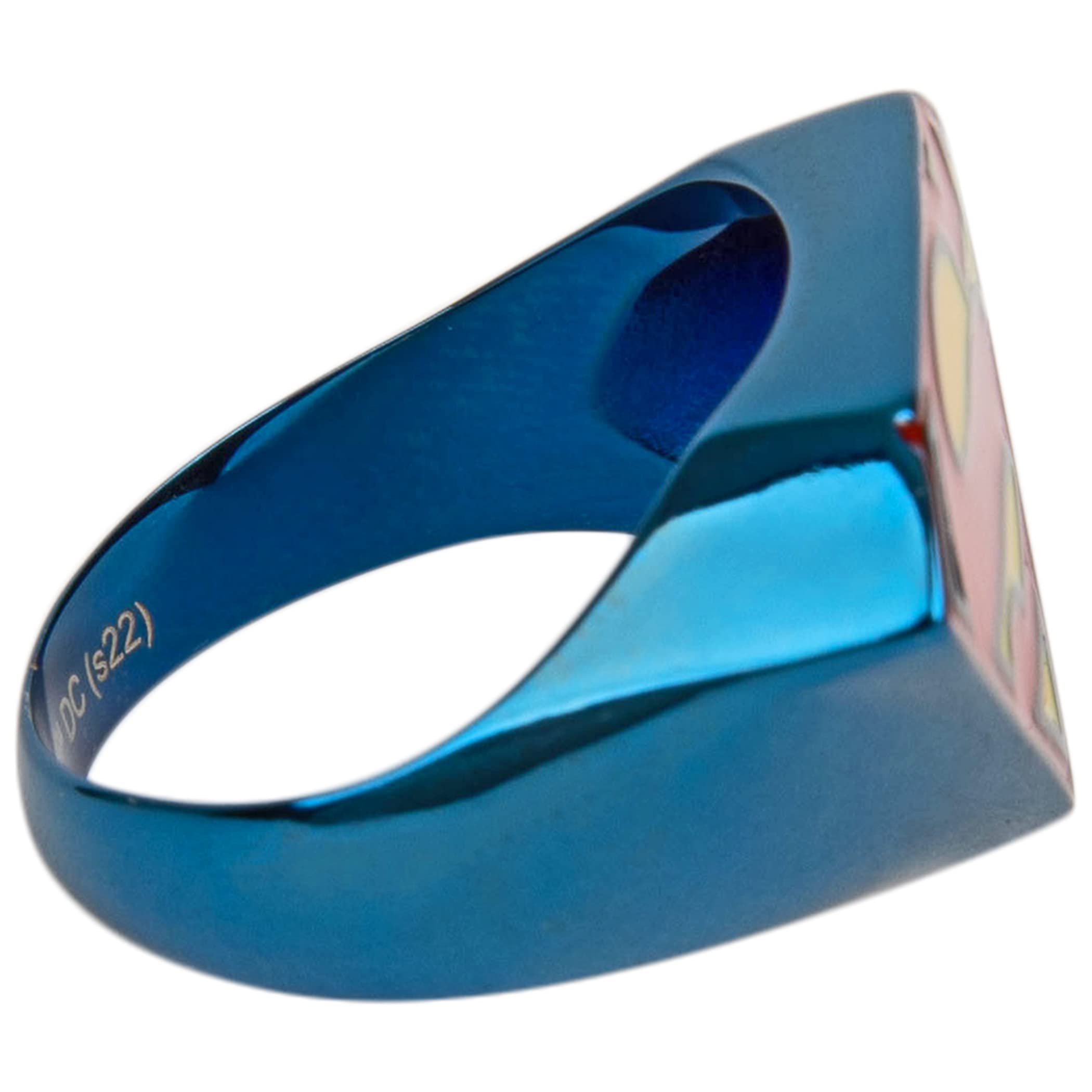 Superman Symbol Blue Power Ring (Size 10)