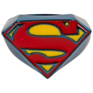 Superman Symbol Blue Power Ring (Size 10)