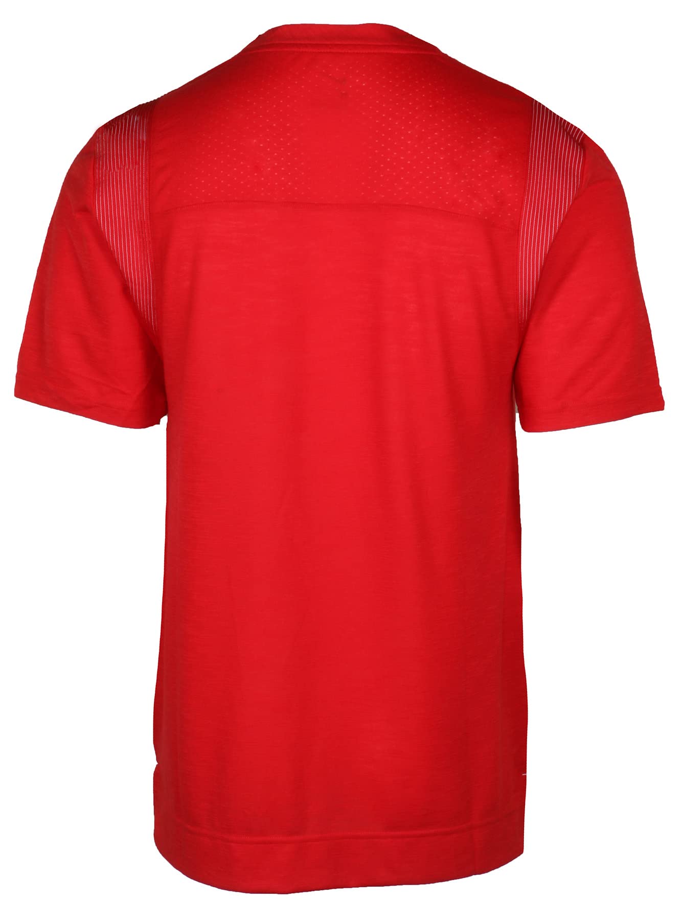 Nike Men's Top Player UV Training Short Sleeve Shirt (Red, Small)