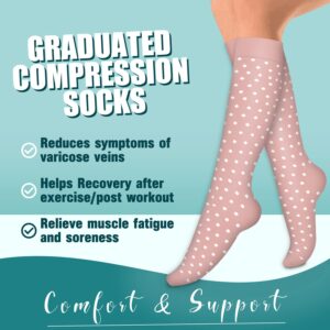 Laite Hebe 4 Pairs-Compression Socks for Women&Men Circulation-Best Support for Nurses,Running,Athletic