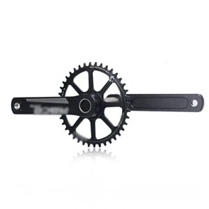 Bicycle Crankset, Road Bike Crankset 40/42/44T GXP Single Chainring 10/11/12 Speed Wide and Narrow Sprocket CNC Crank Set 170/172.5/175mm (Color : NO BB 170mm, Size : 40T)