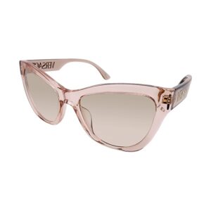 versace ve 4417u 53394e pink plastic cat-eye sunglasses brown gradient lens