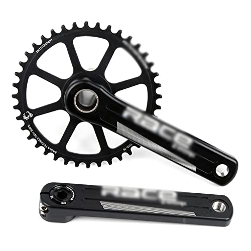 Bicycle Crankset, Road Bike Crankset 40/42/44T GXP Single Chainring 10/11/12 Speed Wide and Narrow Sprocket CNC Crank Set 170/172.5/175mm (Color : NO BB 170mm, Size : 40T)