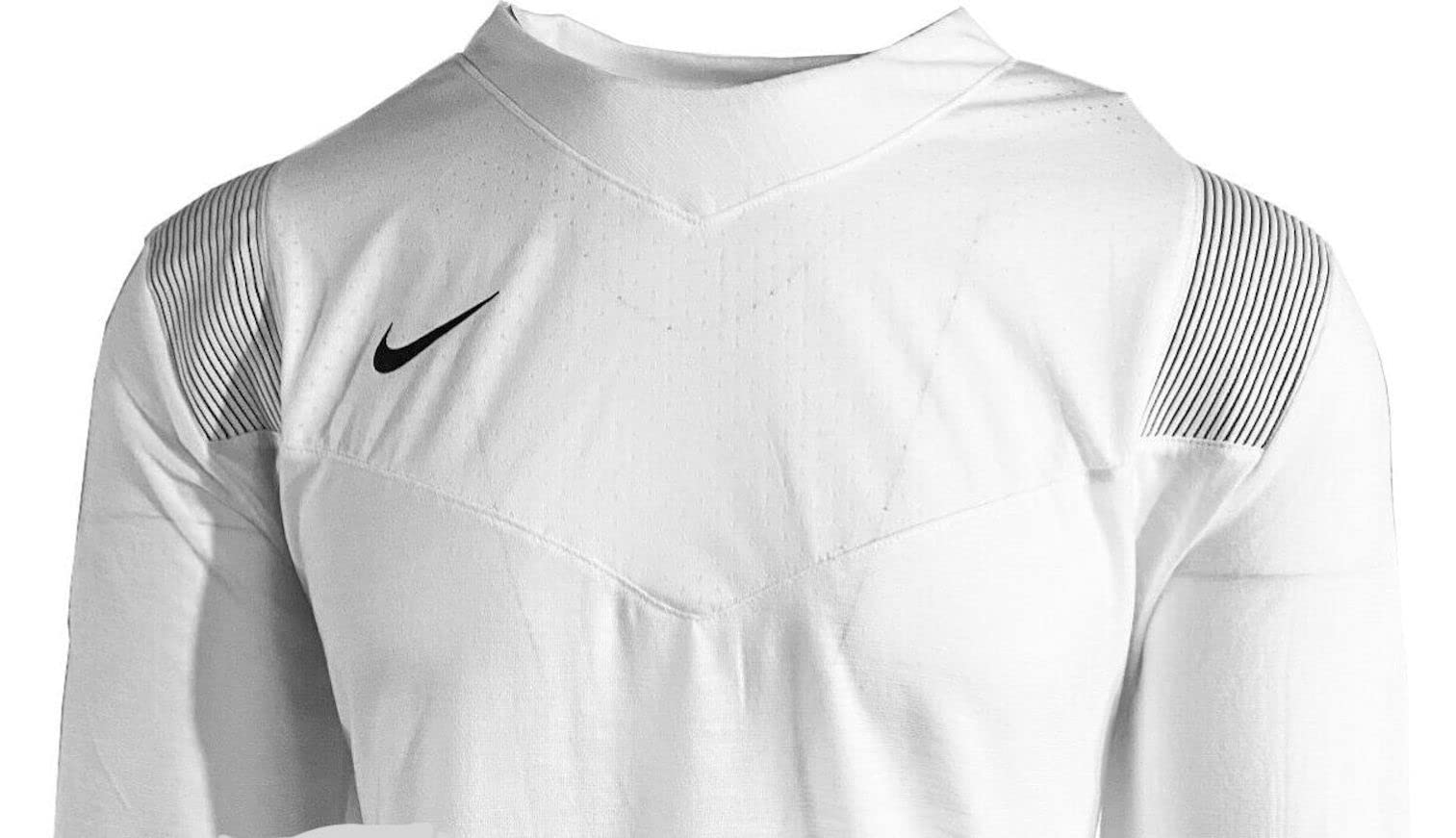 Nike Men's Player Long Sleeve Dri Fit Top CW3539 100 Size Large White/Black