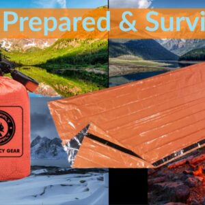 133 SUPPLY 2PK Emergency Sleeping Bags for Survival Sleeping Bag Emergency Sleeping Bag Emergency Bivy Sack Thermal Blankets Survival Gear Emergency Supplies Camping Hiking Gear Outdoor Life Disaster