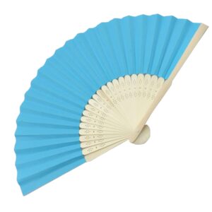 Woohome Foldable Paper Fan, Navy Blue