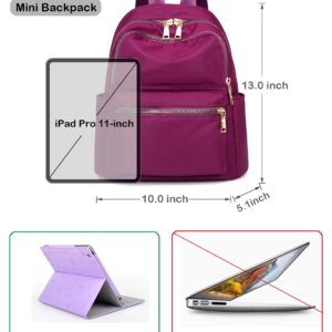 Collsants Small Backpack for Women Mini Backpack Small Backpack Purse Nylon Day Packs Fashion Backpacks(Grey)