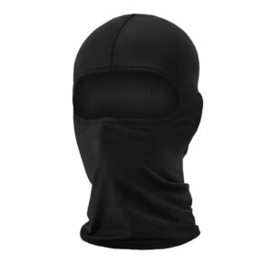 wowstar black balaclava ski mask, uv protection for men and women, skiing, snowboarding, motorcycle