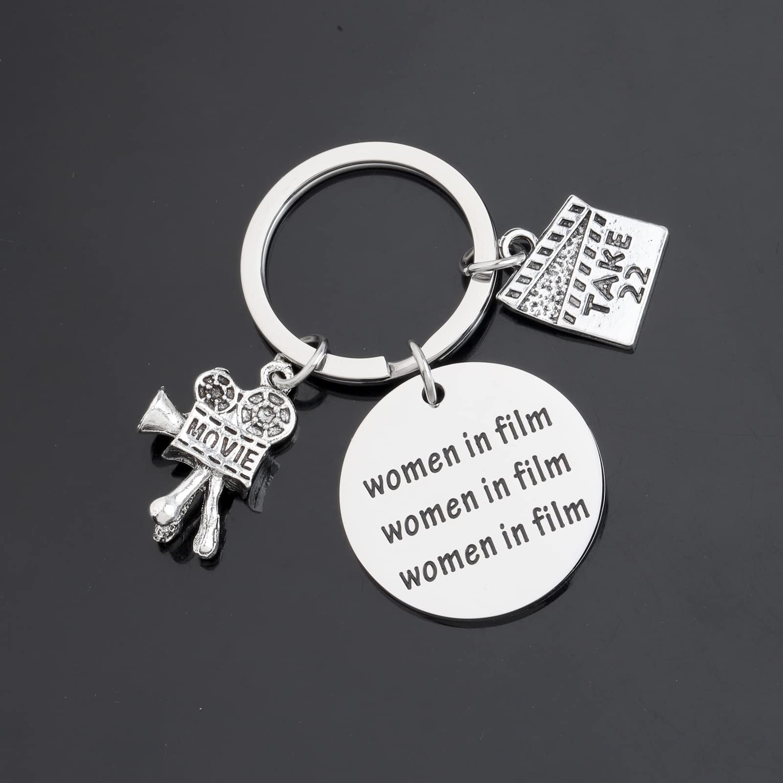 TIIMG Female Filmmaker Actress Gift Women in Film Film School Student Keychain Gift (women in film)