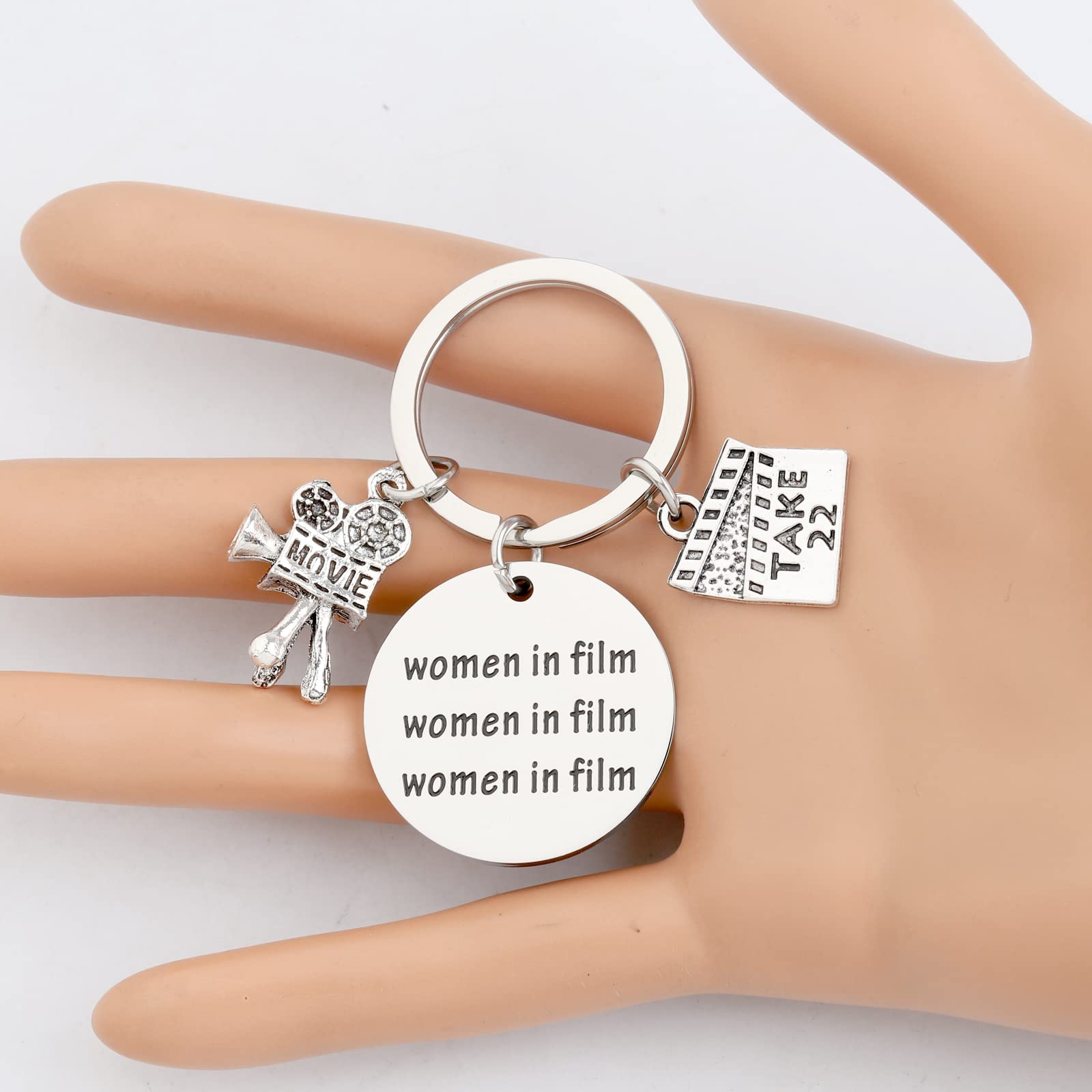 TIIMG Female Filmmaker Actress Gift Women in Film Film School Student Keychain Gift (women in film)