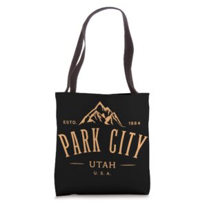 park city utah awesome mountain design souvenir tote bag