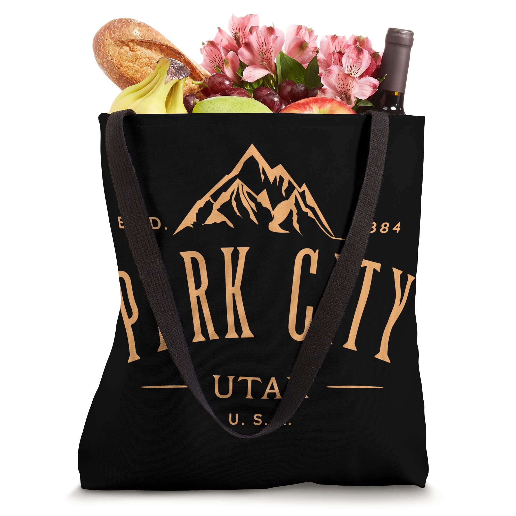 Park City Utah Awesome Mountain Design Souvenir Tote Bag