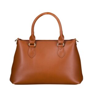 top handle vegan leather satchel bag for women (light brown camel) retro faux casual purse classic vintage simple shoulder handbag